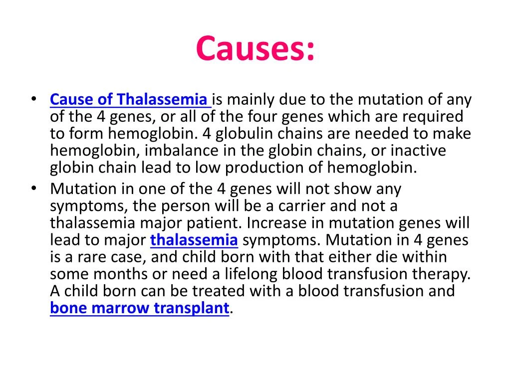 PPT - Thalessemia : Overview, Symptoms, complications, Risk factor ...
