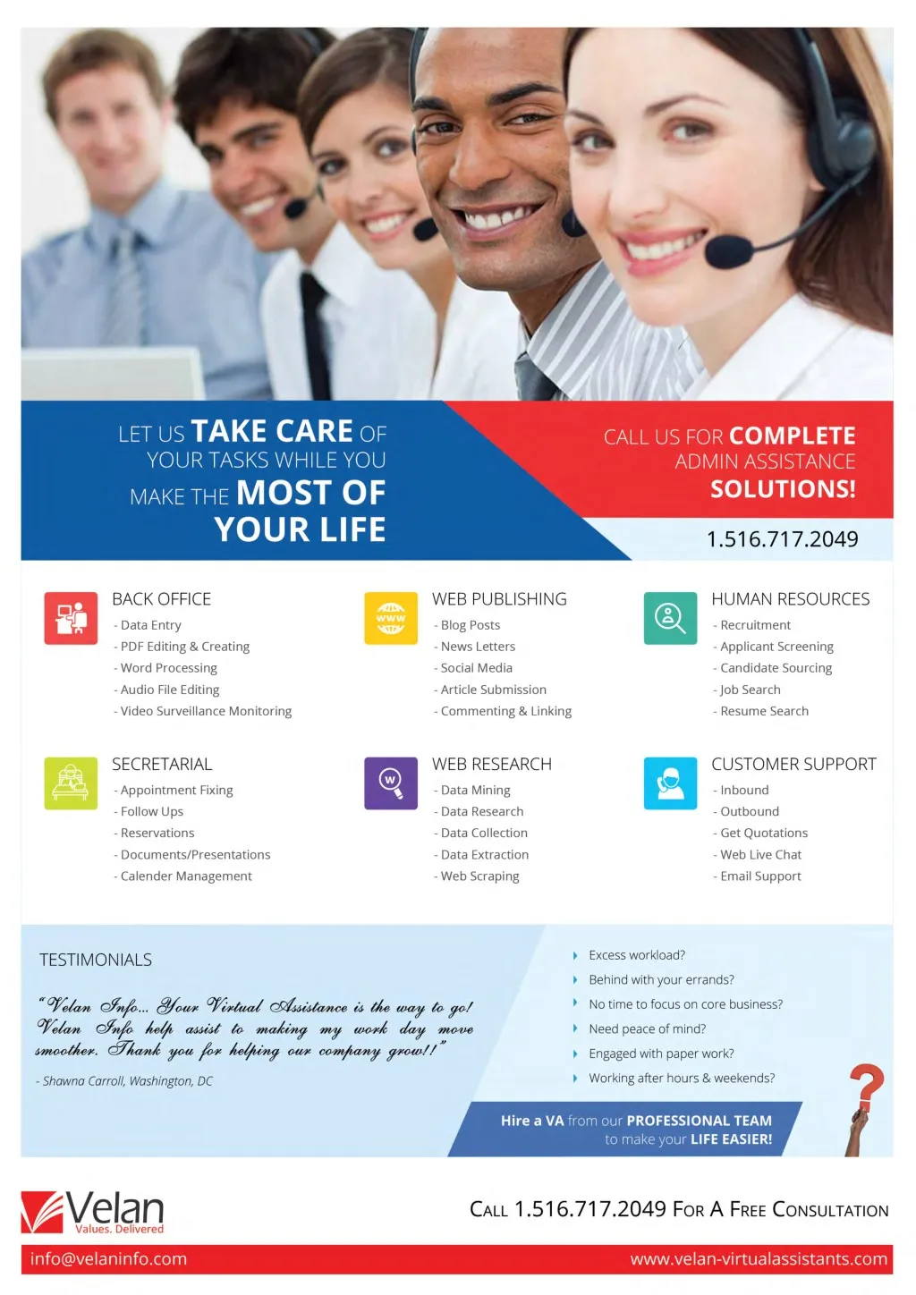 PPT - Virtual secretarial services - Velan virtual assistants ...