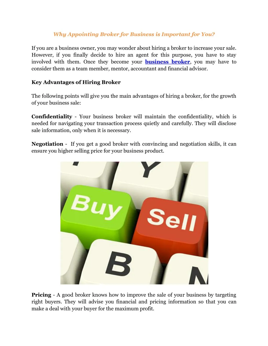 PPT - Why Appointing Broker for Business is Important for You ...