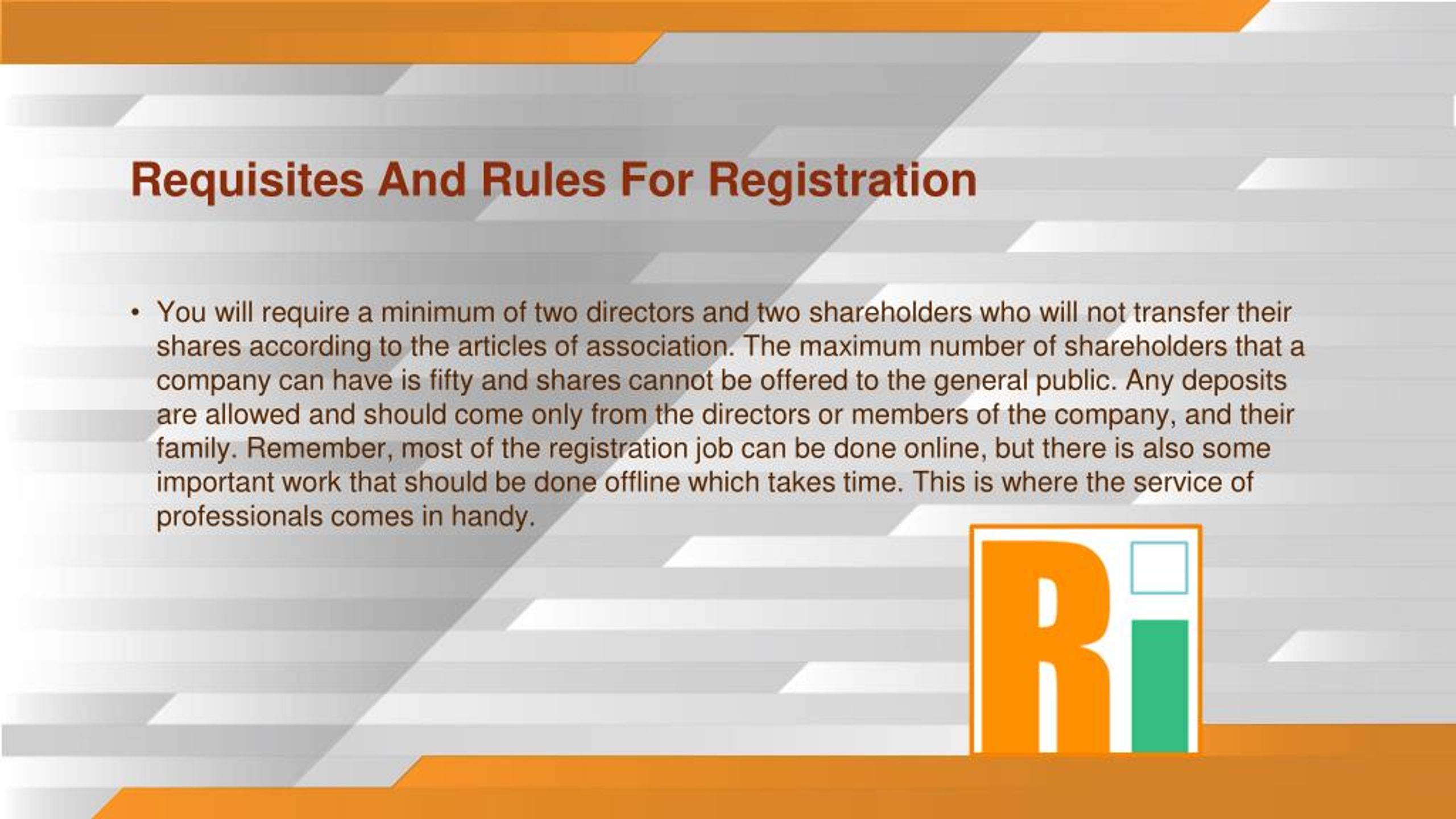 PPT - Register A Company India For Protection And Other Benefits ...