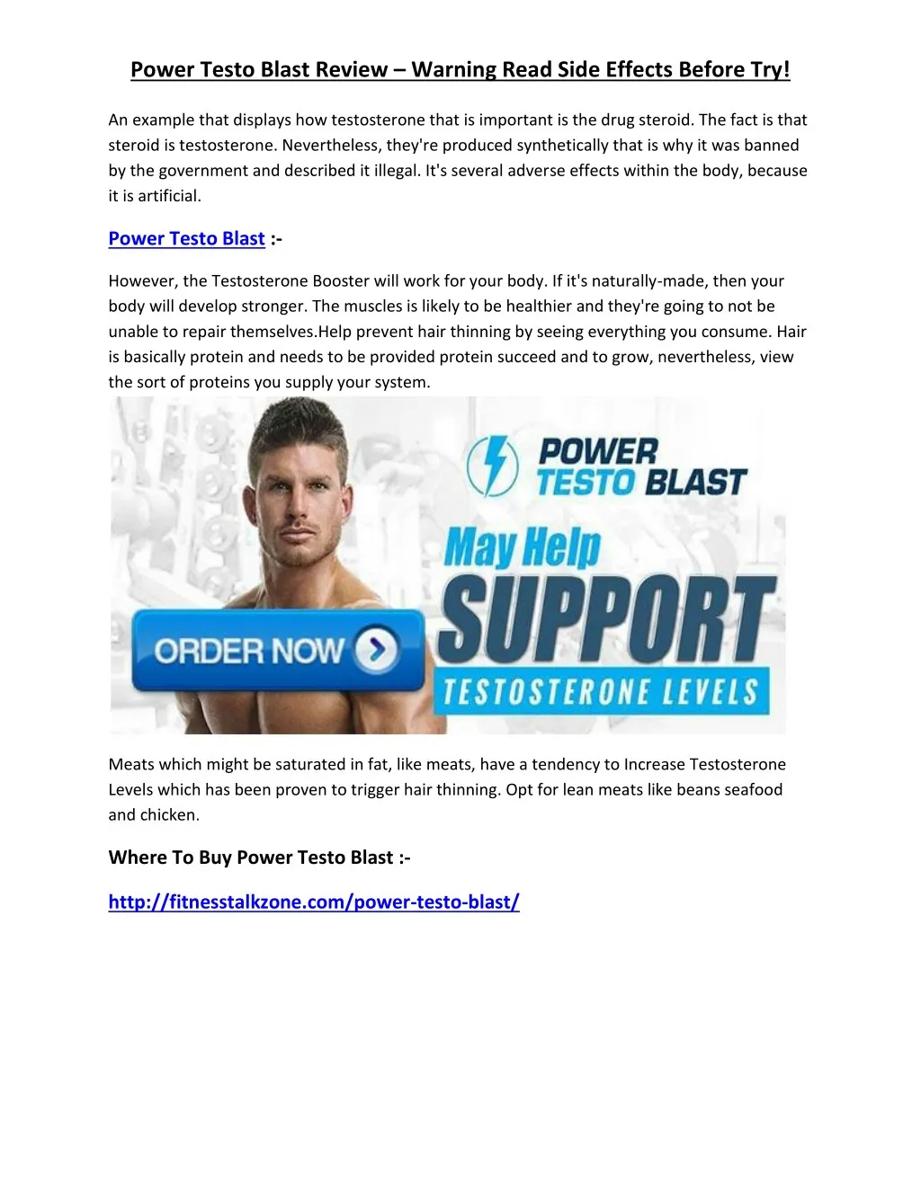 PPT - http://fitnesstalkzone.com/power-testo-blast/ PowerPoint ...