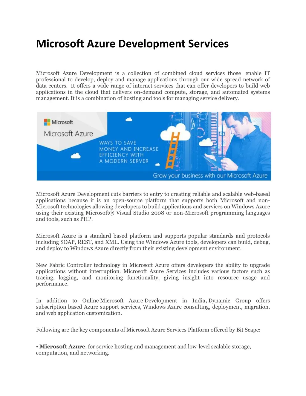 PPT - Microsoft Azure Development Services PowerPoint Presentation ...