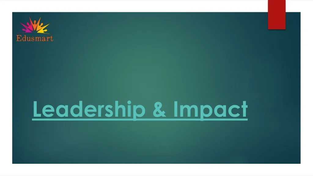 PPT - Leadership & Impact PowerPoint Presentation, free download - ID ...