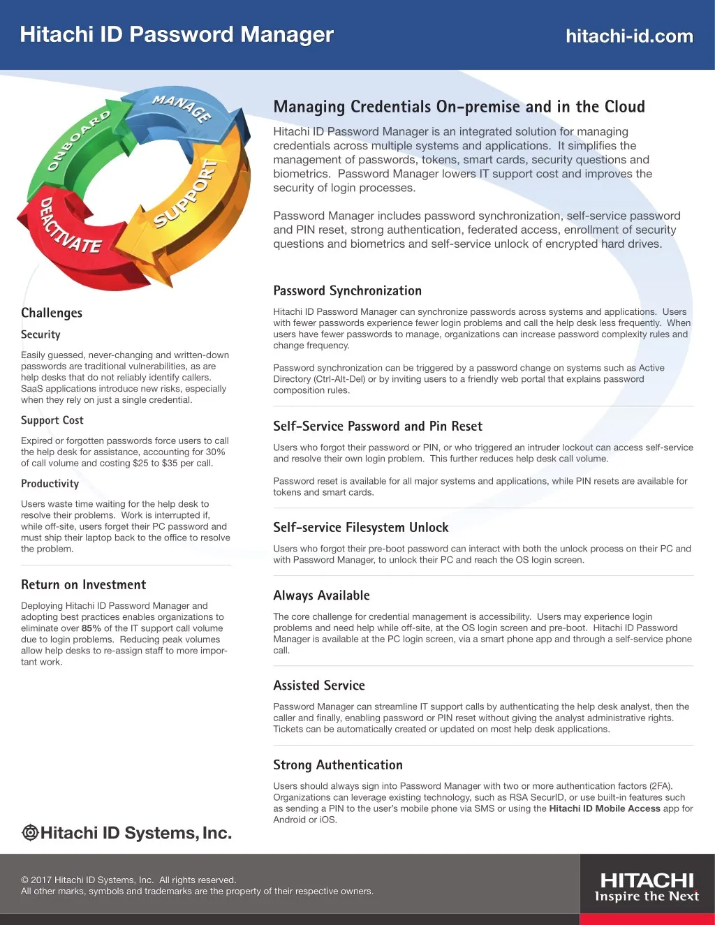 PPT - Hitachi ID Password Manager Brochure PowerPoint Presentation ...