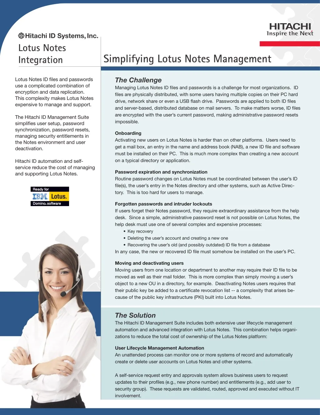 PPT - Simplifying Lotus Notes ID and Password Management Brochure ...