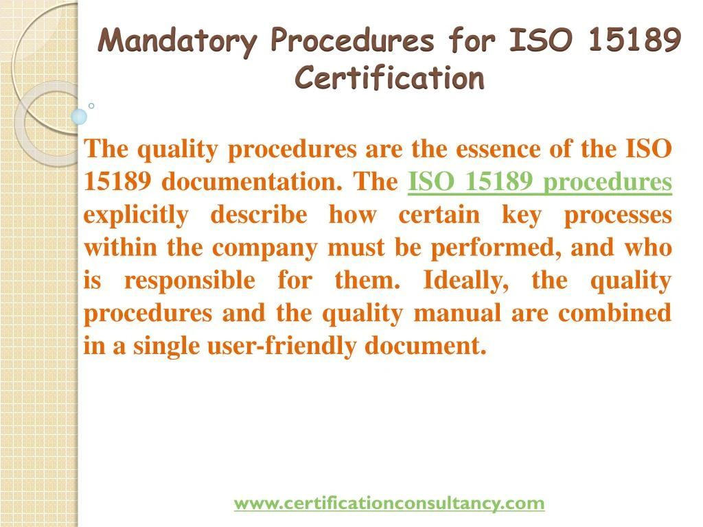 PPT - Requirements of iso 15189 documents PowerPoint Presentation - ID ...