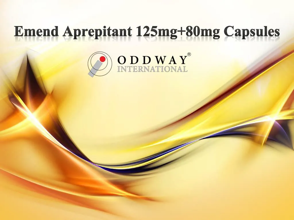 PPT - Emend Aprepitant Capsules Price | MSD Aprepitant 125mg ...