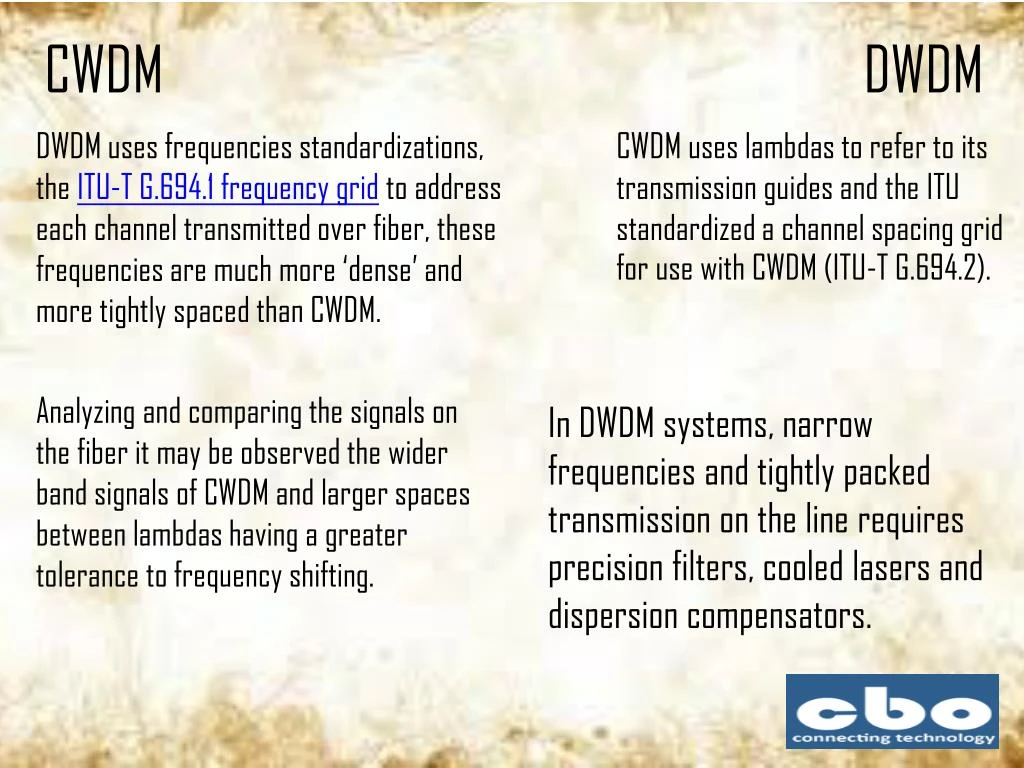 PPT - Difference Between DWDM vs.CWDM PowerPoint Presentation - ID:7619016