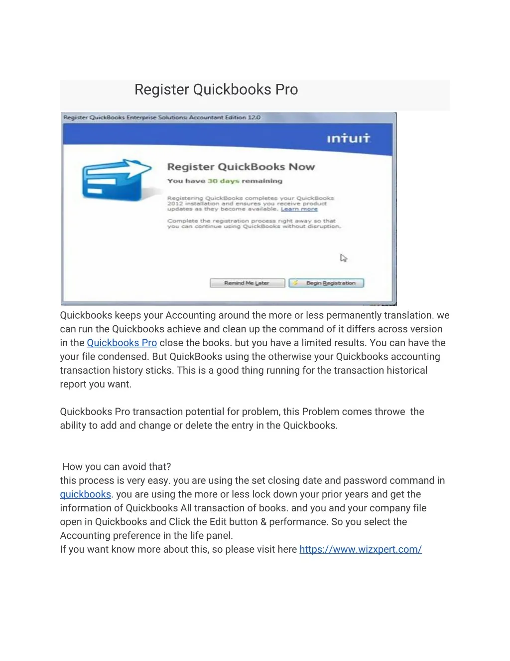 PPT - Register Quickbooks Pro PowerPoint Presentation, free download ...