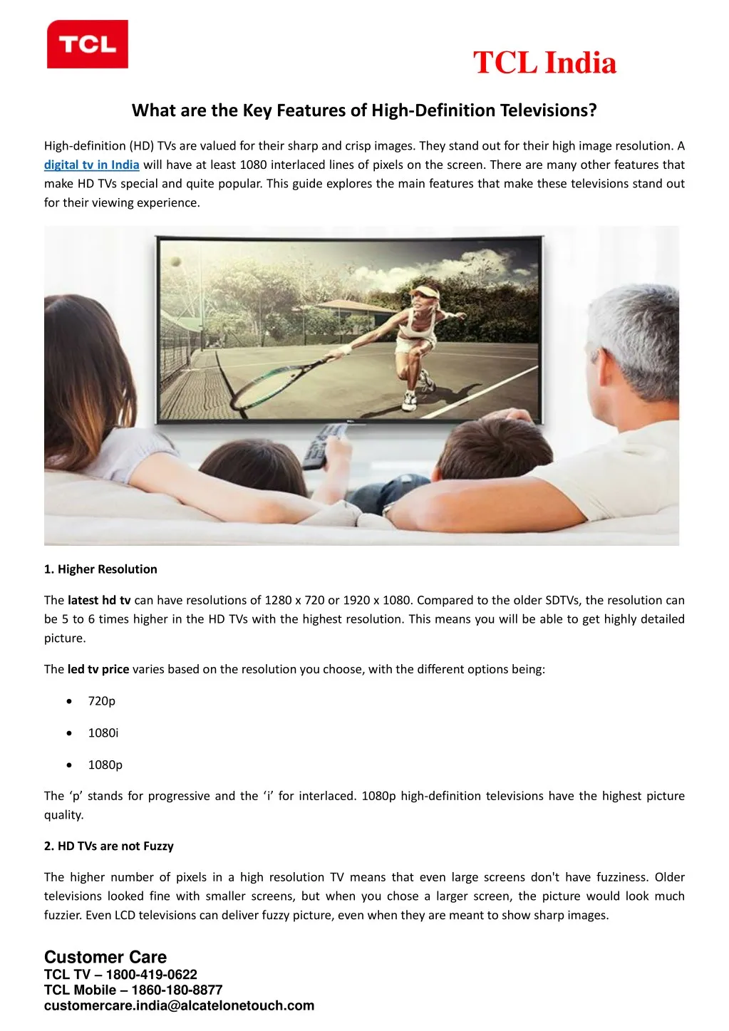 PPT - What are the Key Features of High-Definition Televisions ...