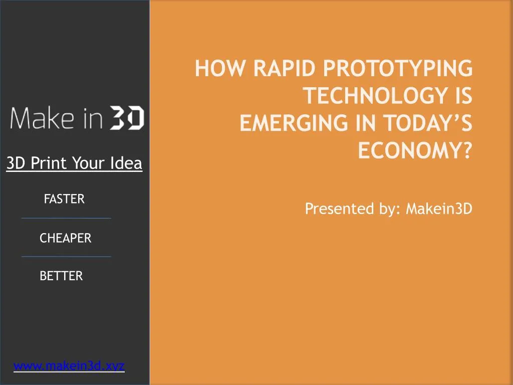 PPT - How Rapid prototyping technology is emerging in today’s economy ...