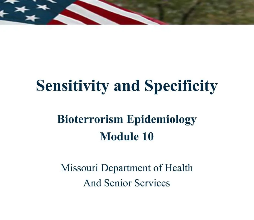 PPT - Sensitivity and Specificity PowerPoint Presentation, free ...