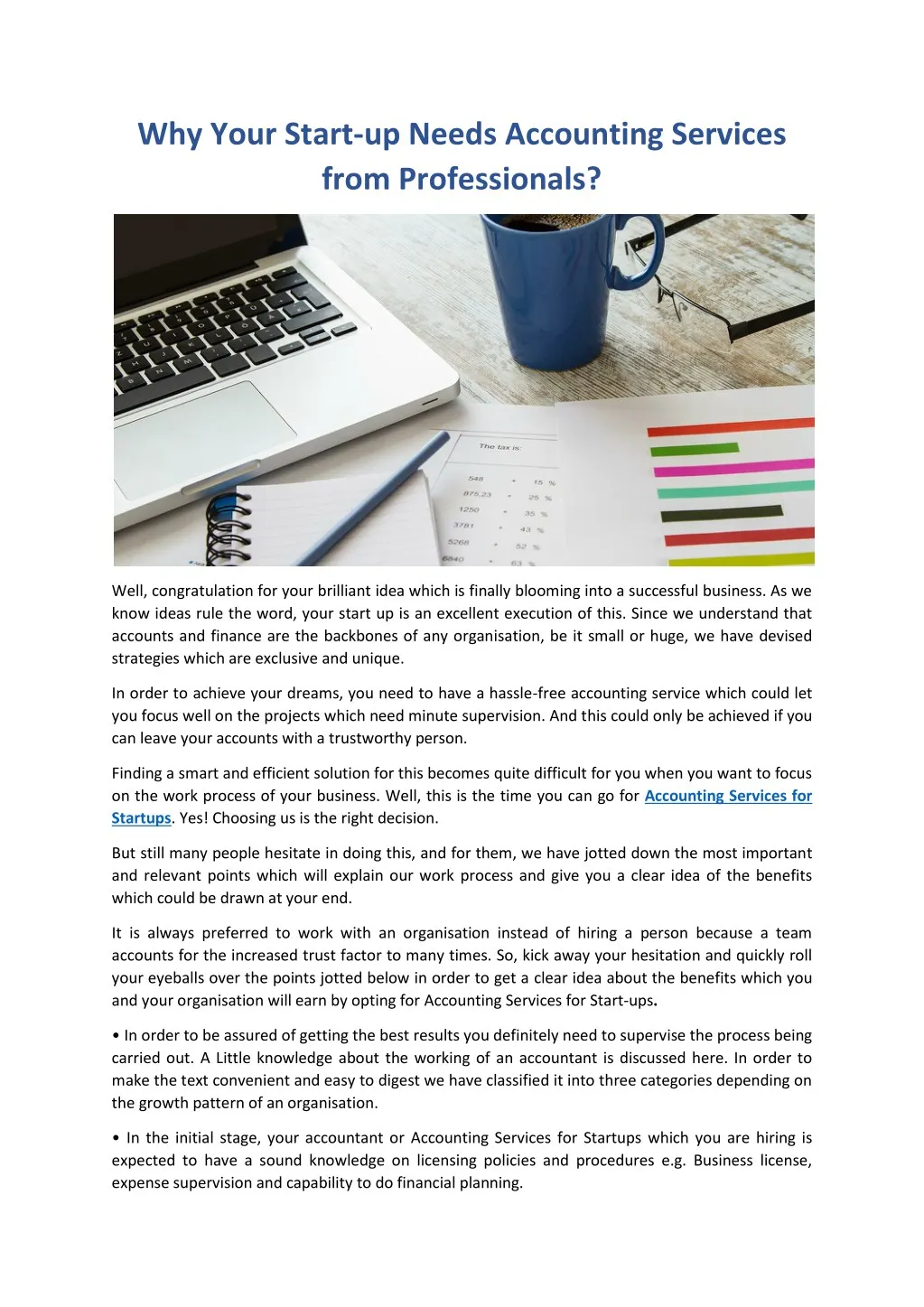 PPT - Why Your Start-up Needs Accounting Services from Professionals ...