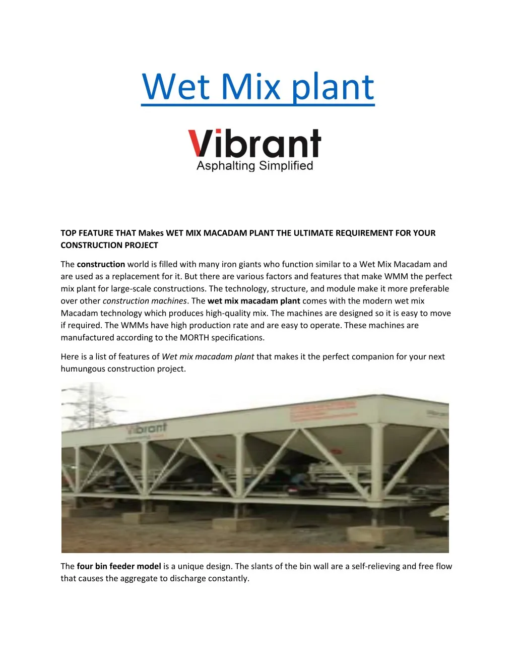 PPT - Wet Mix Macadam Plant PowerPoint Presentation, free download - ID ...