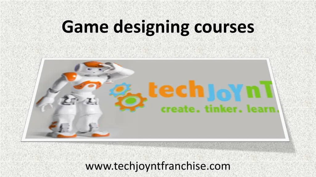 PPT - Game designing courses PowerPoint Presentation, free download ...
