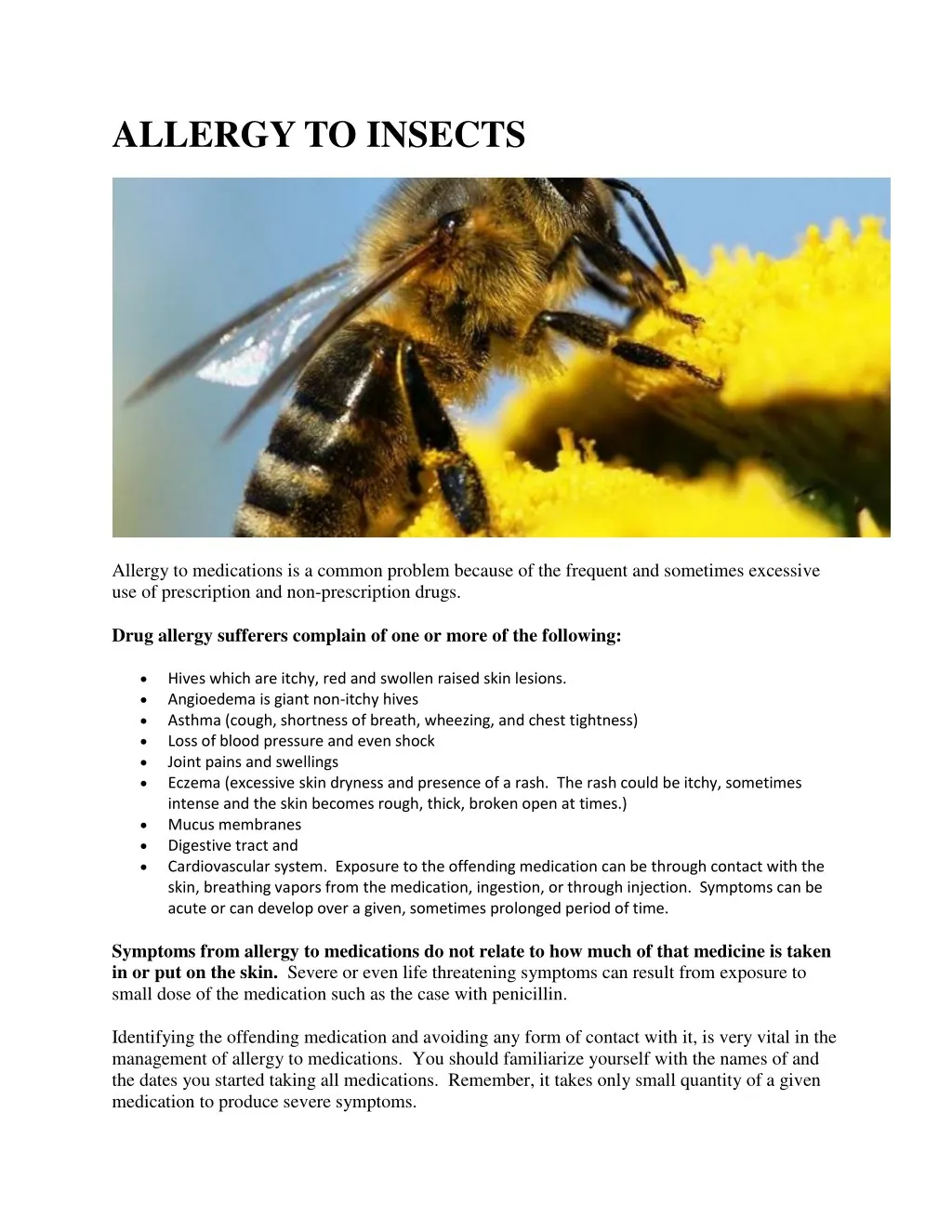 PPT - ALLERGY TO INSECTS PowerPoint Presentation, free download - ID ...