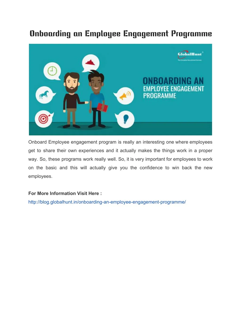 PPT - Onboarding an Employee Engagement Programme PowerPoint ...