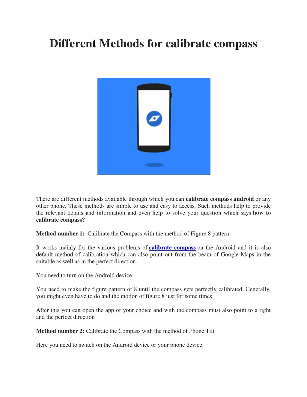 PPT - Different Methods for calibrate compass PowerPoint Presentation ...
