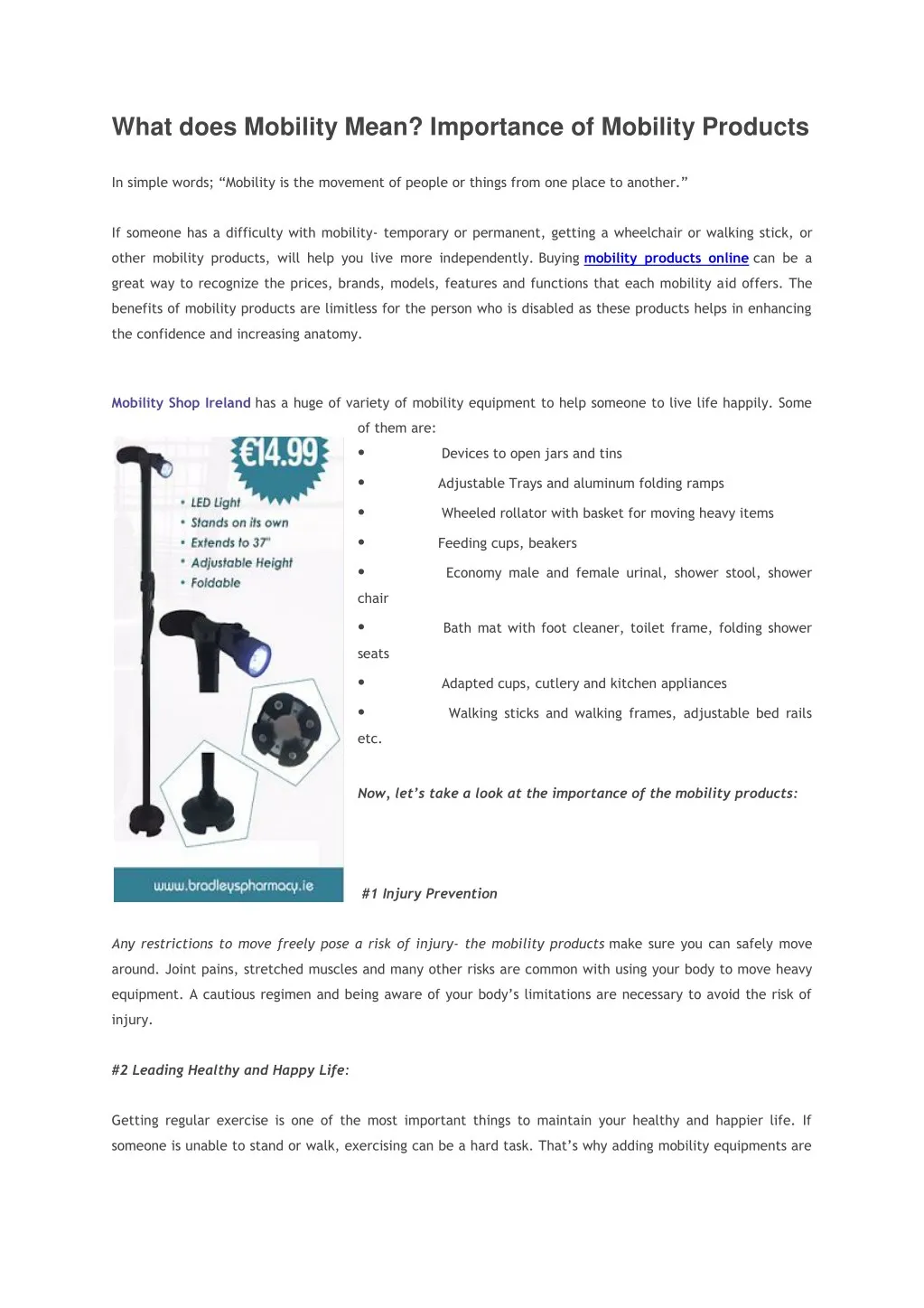 PPT - What does Mobility Mean? Importance of Mobility Products ...