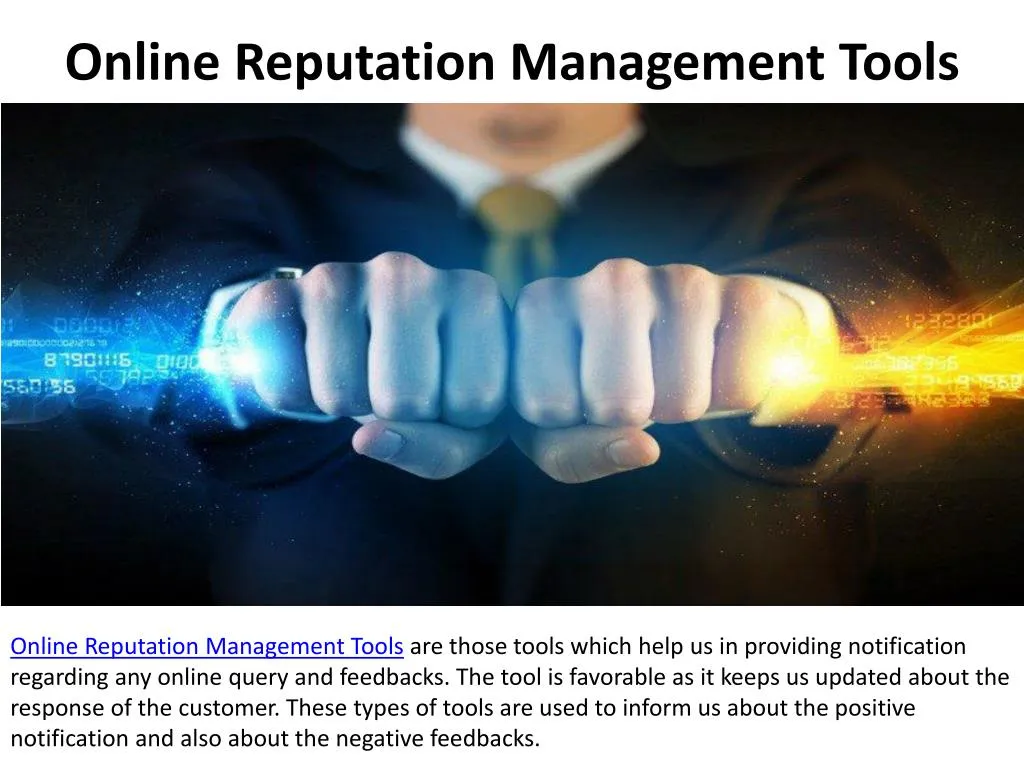 PPT - Online Reputation Management Tools PowerPoint Presentation, free ...