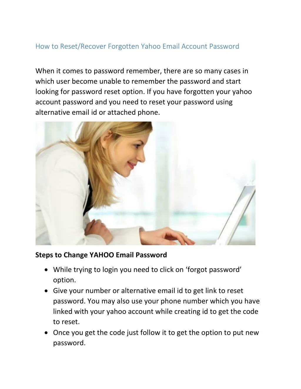 PPT - How to Reset/Recover Forgotten Yahoo Email Account Password ... PPT - How to Reset/Recover Forgotten Yahoo Email Account Password ...