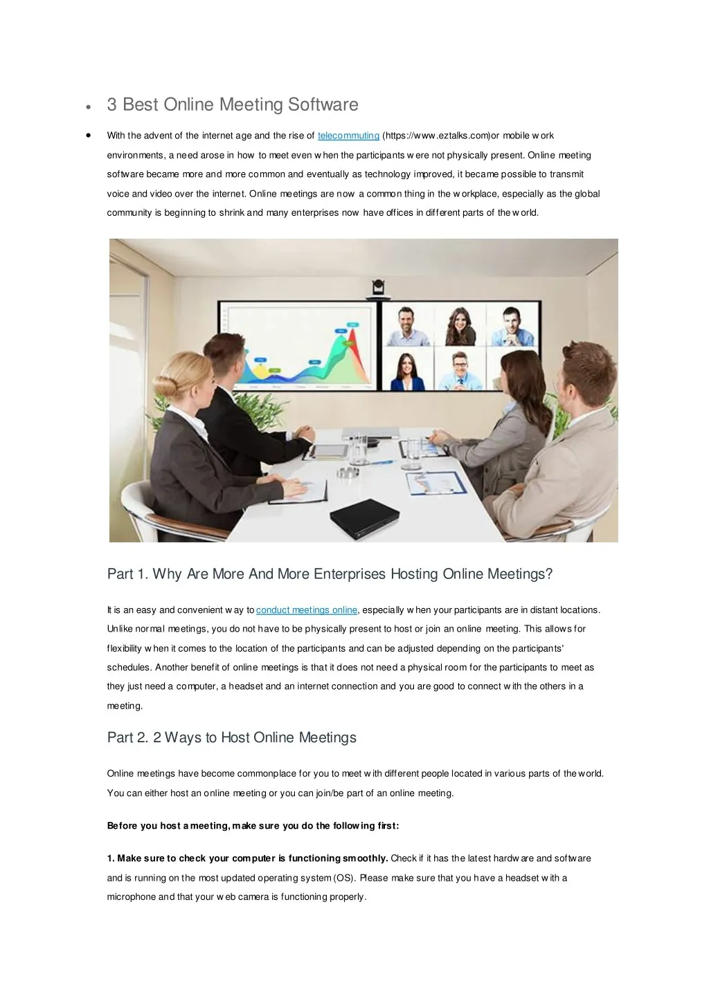 PPT - ezTalks: Best Online Meeting Software PowerPoint Presentation ...