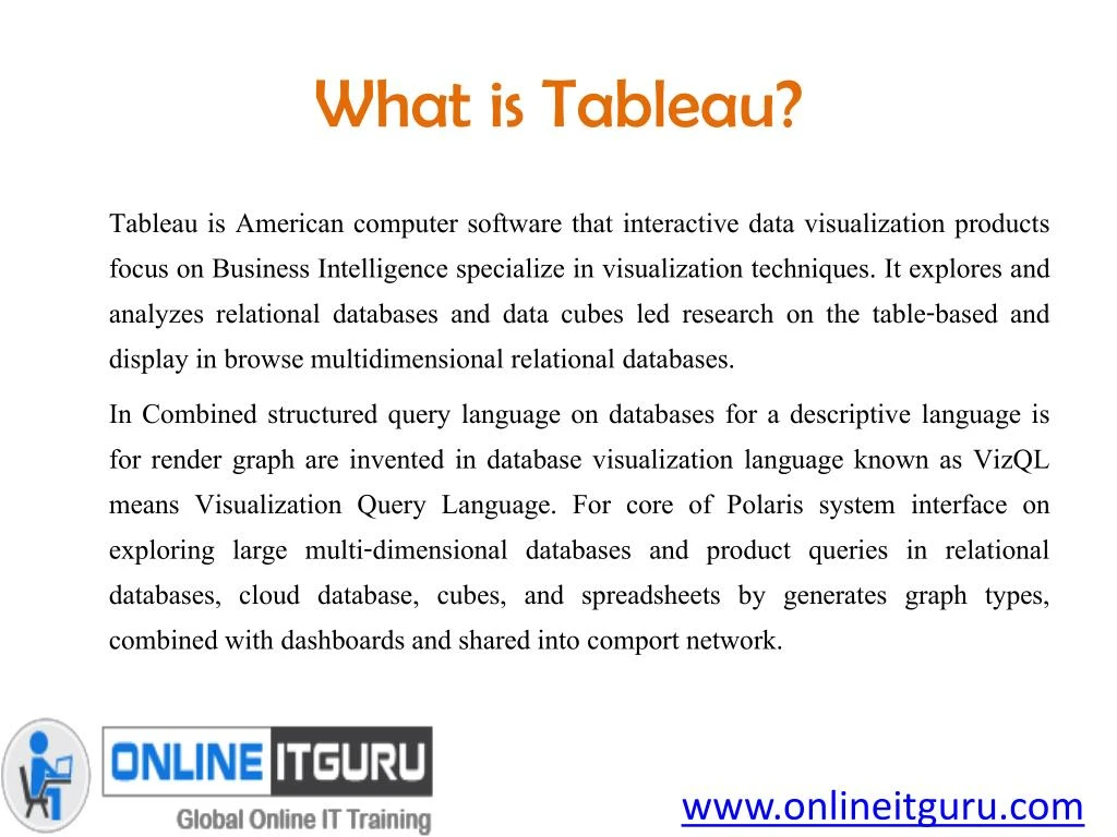 PPT - Tableau online training classes|Tableau online course PowerPoint ...