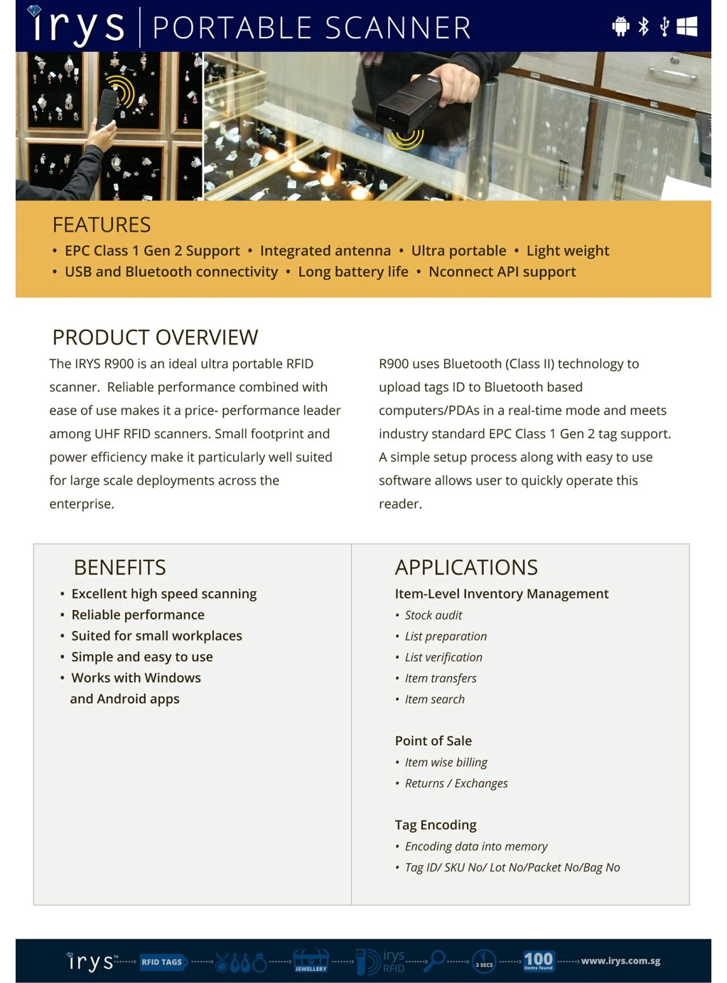 PPT - RFID Portable Scanners, RFID for Diamond Packets - Irys Pte. Ltd ...