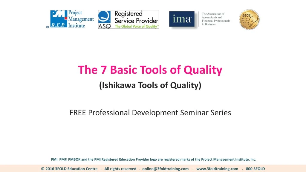 PPT - The Seven Basic Tools of Quality PowerPoint Presentation, free ...