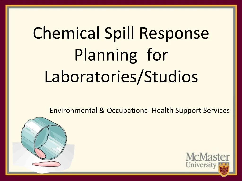 PPT - Chemical Spill Response Planning for Laboratories PowerPoint ...