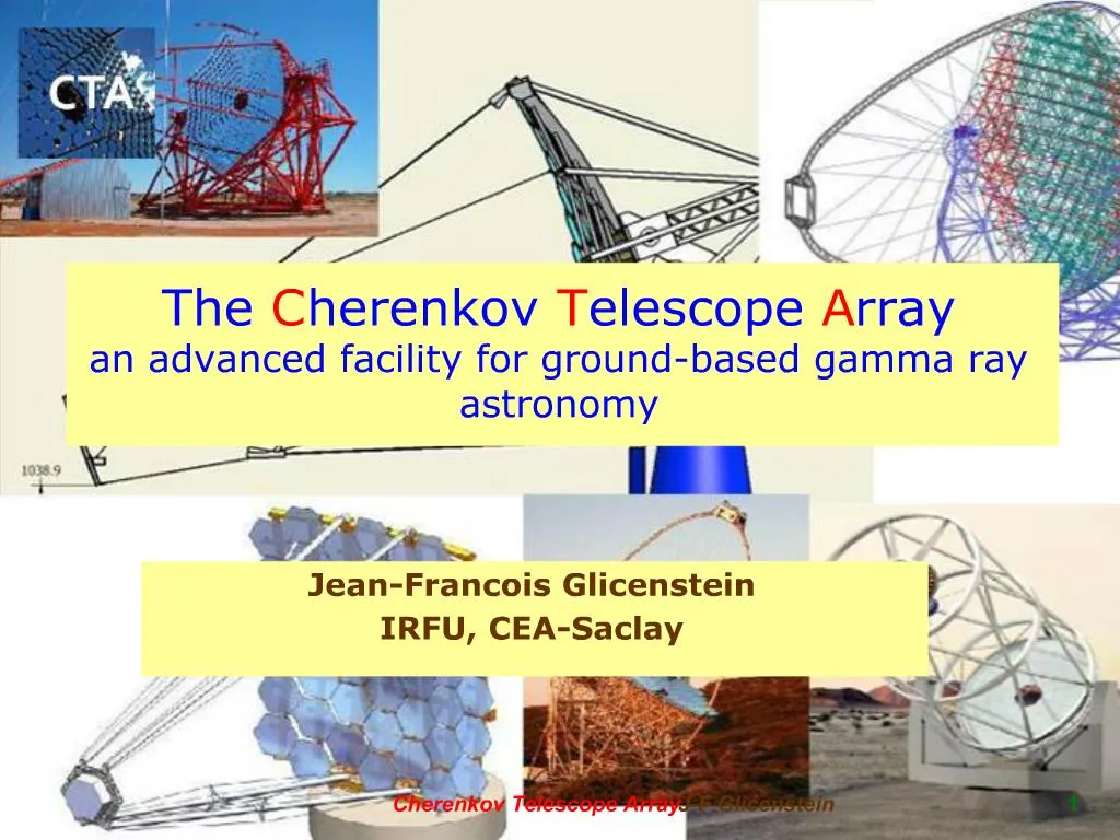 PPT - The Cherenkov Telescope Array an advanced facility for ground ...