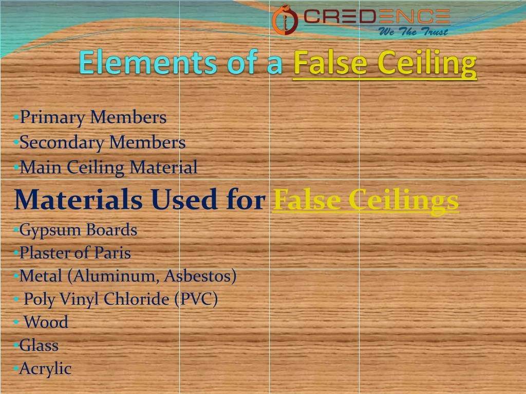 PPT - False Ceiling at Credence PowerPoint Presentation - ID:7646244