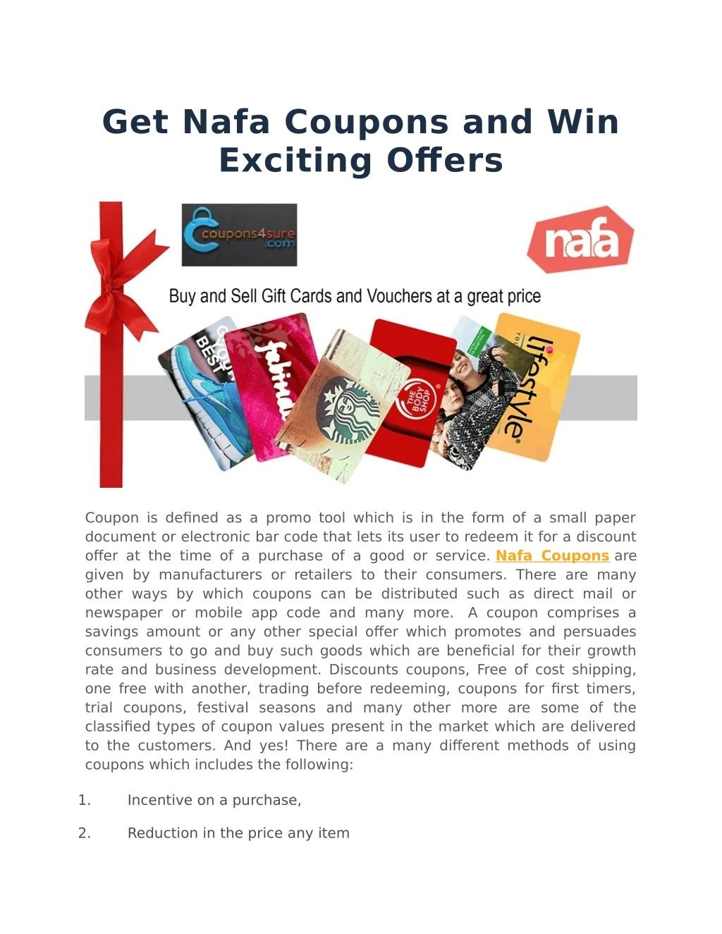 PPT - Get Nafa Coupons and Win Exciting Offers PowerPoint Presentation ...