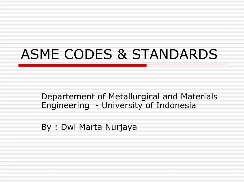 PPT - ASME CODES STANDARDS PowerPoint Presentation, free download - ID ...