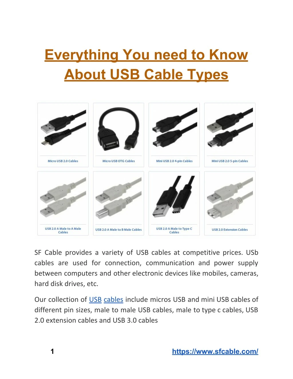 PPT - Everything You Need to Know About USB Cable Types PowerPoint ...