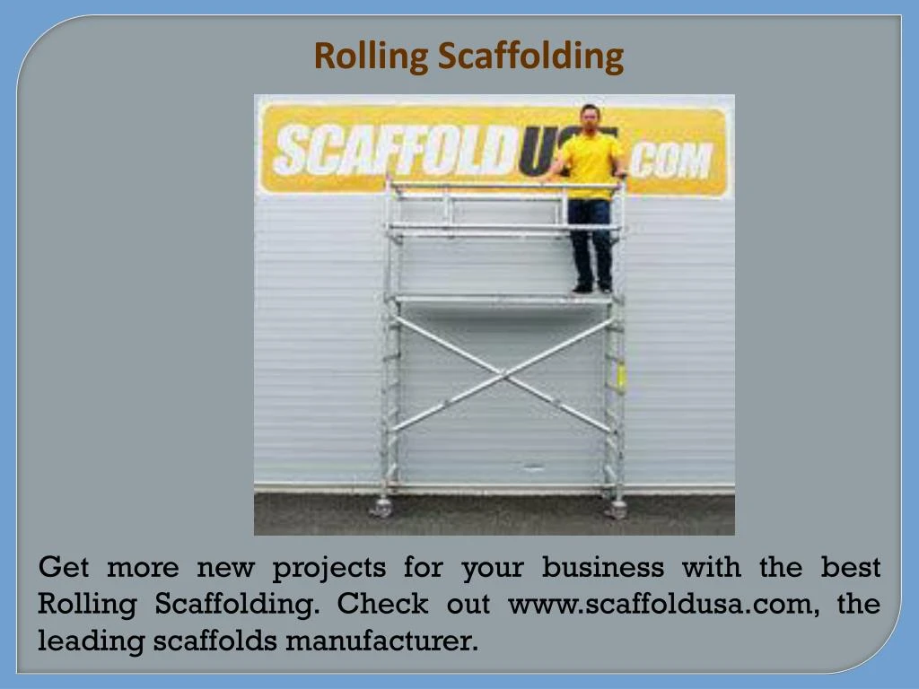 PPT - Mobile Scaffolds PowerPoint Presentation, free download - ID:7649186