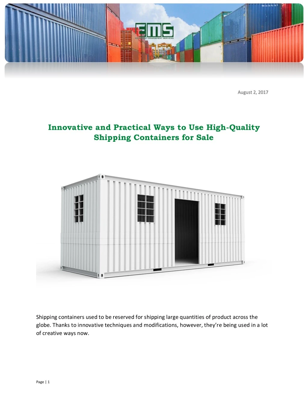 PPT - Innovative and Practical Ways to Use High-Quality Shipping ...