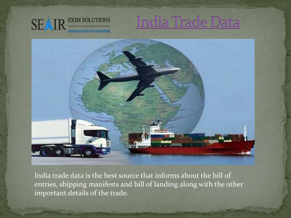 PPT - Importance of India Trade Data For International Trade PowerPoint ...
