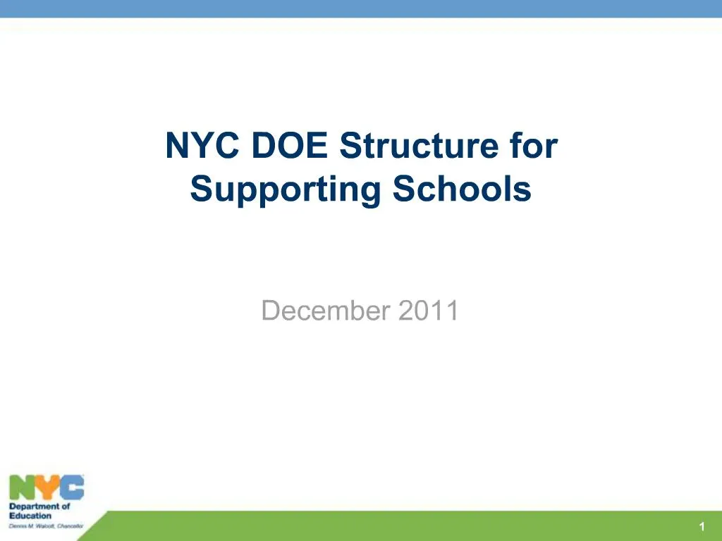 PPT - NYC DOE Structure for Supporting Schools PowerPoint Presentation ...