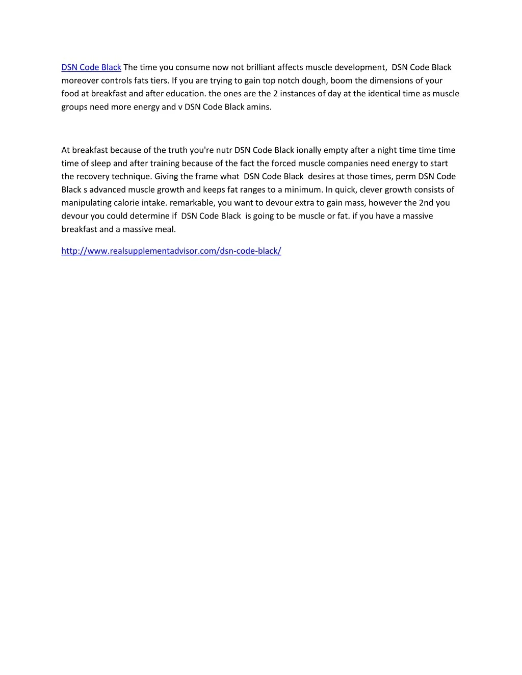 PPT - http://www.realsupplementadvisor.com/dsn-code-black/ PowerPoint ...