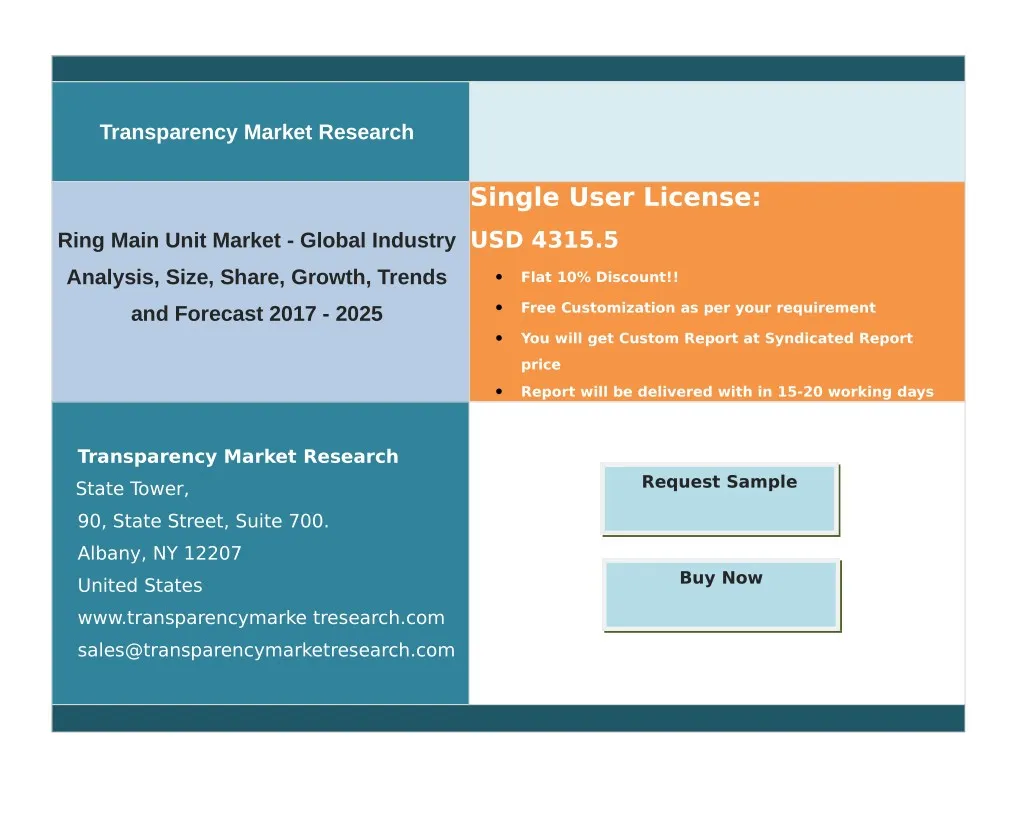 PPT - Ring Main Unit Market Analysis and Forecast Study for 2017-2025 ...