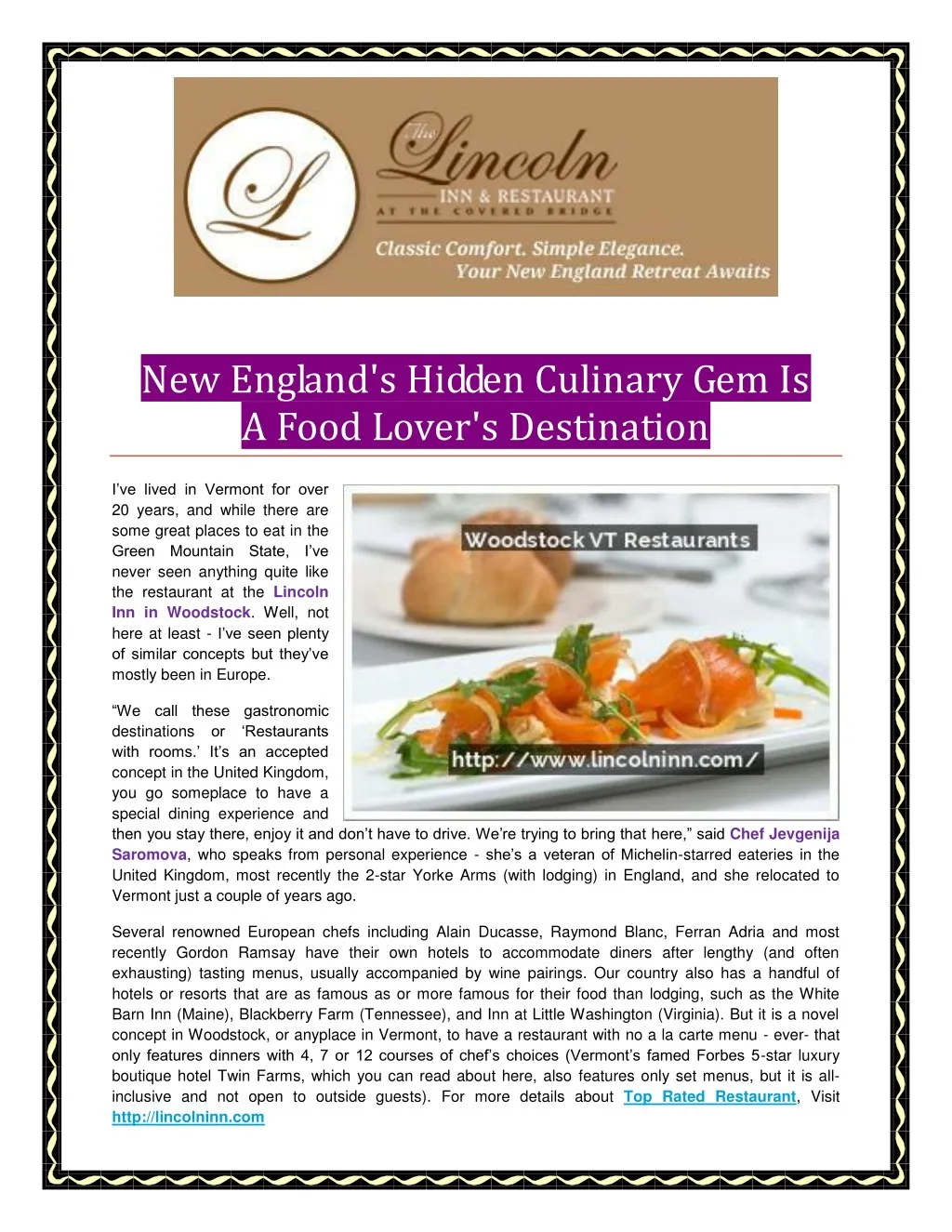 Ppt New Englands Hidden Culinary Gem Is A Food Lovers Destination
