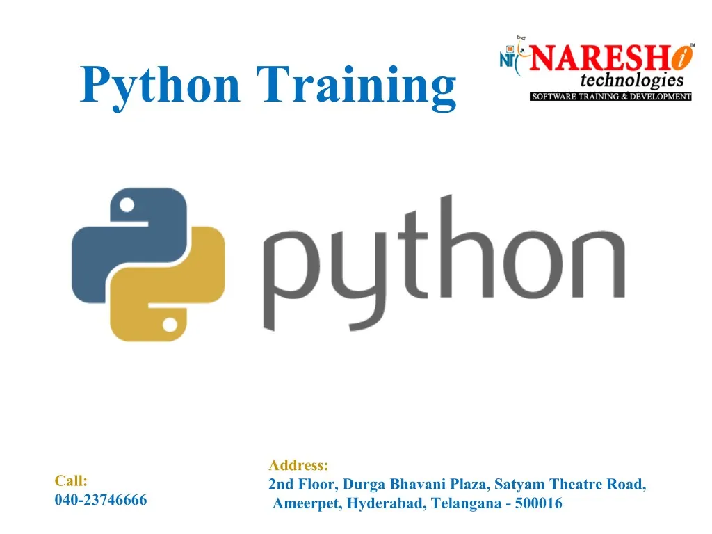 PPT - Python Training Best Python Training Institute In Hyderabad ... PPT - Python Training Best Python Training Institute In Hyderabad ...