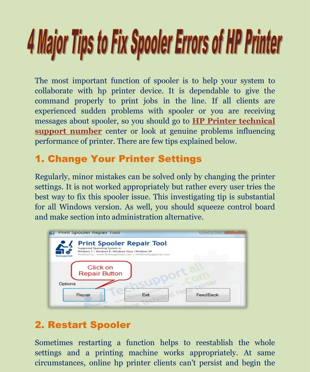 PPT - 4 tips to fix spooler errors of hp printer PowerPoint ...