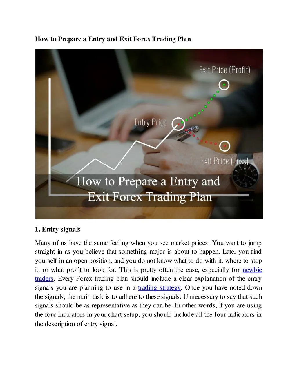 PPT - How to Prepare a Entry and Exit Forex Trading Plan PowerPoint ...