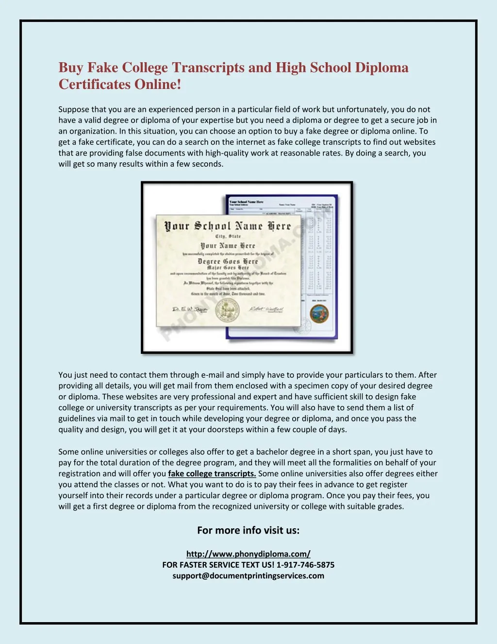 PPT - Fake College Transcripts PowerPoint Presentation, free download ...