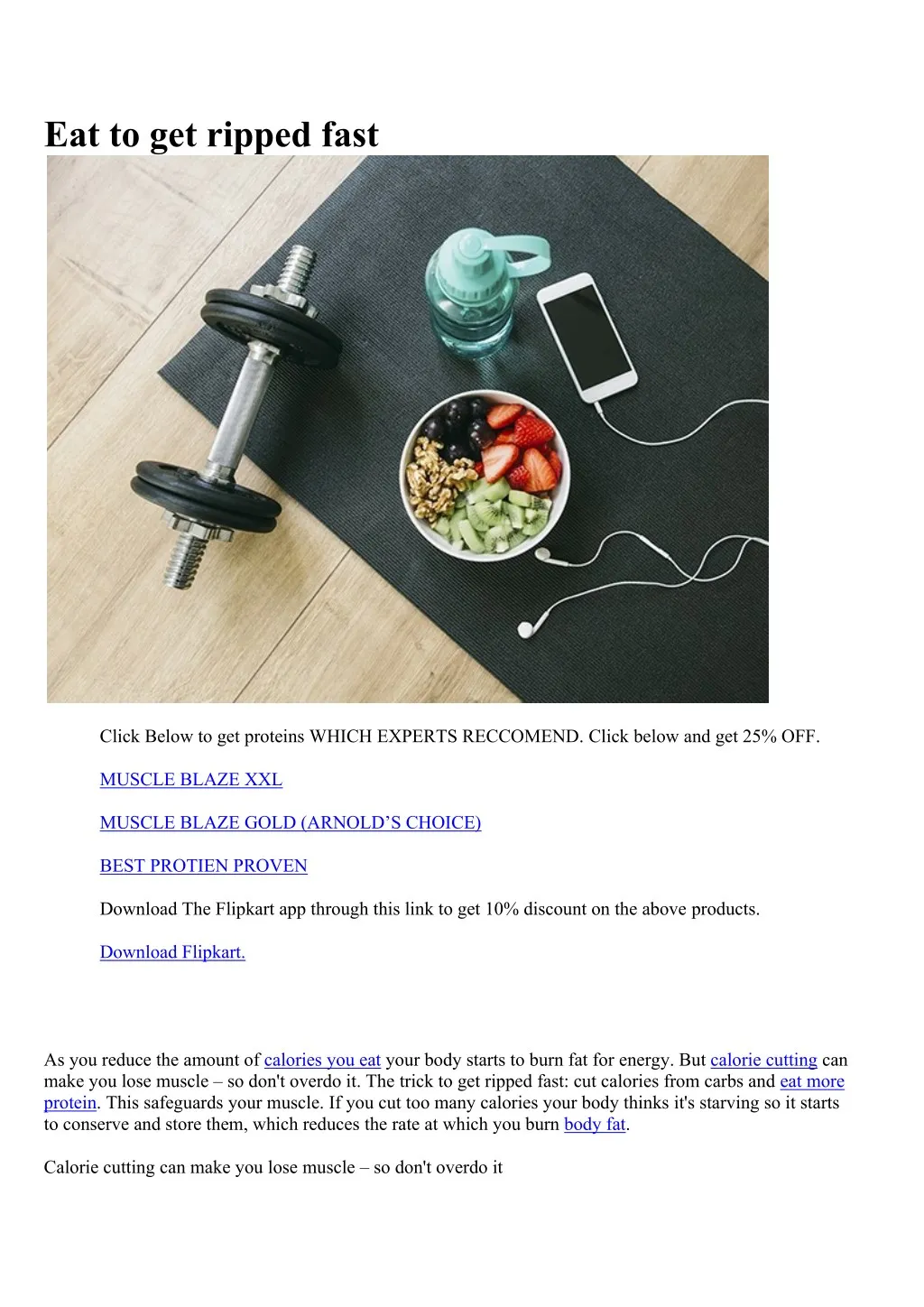 PPT - Diet for ripped muscular body PowerPoint Presentation, free ...