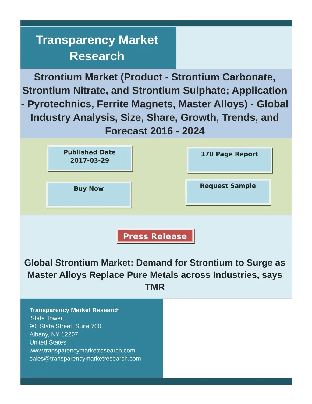 PPT - Strontium An insight on the important factors and trends ...