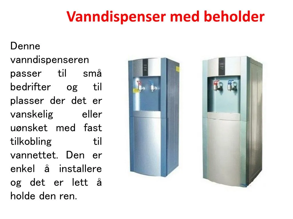 PPT - Beste produsent av vanndispensere i Norge PowerPoint Presentation ...