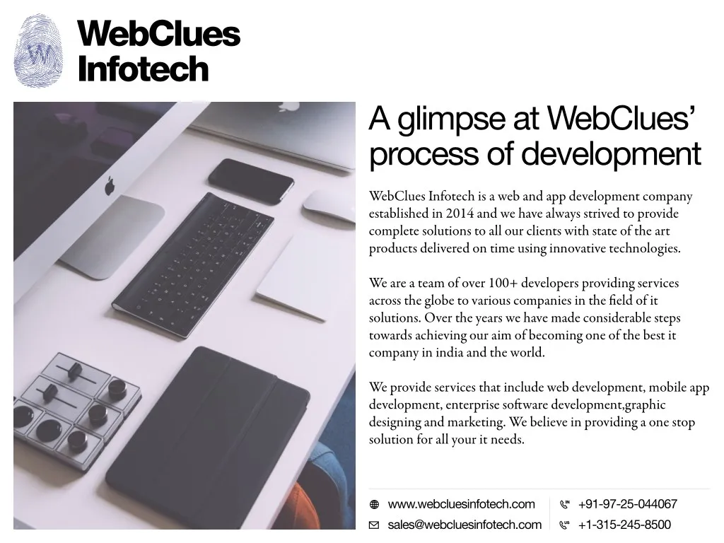 PPT - Website Designing, Mobile Application Development, UI/UX, Digital Marketing - WebClues ...